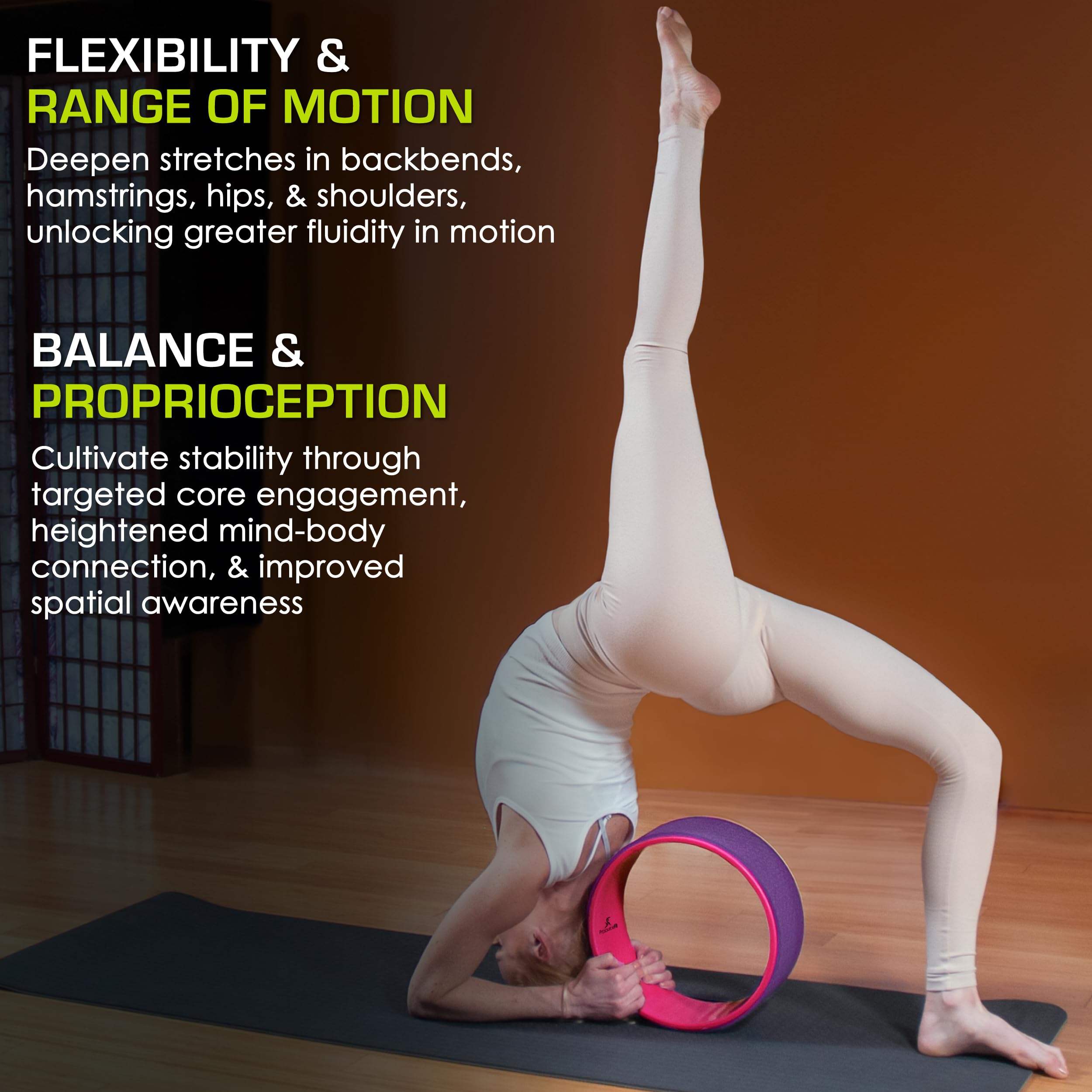 Snapklik.com : ProsourceFit Yoga Wheel Prop 12” For Improving Yoga Poses