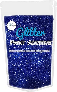 Mopa Crafts Royal Blue Glitter Paint Crystal Additive 100g for Emulsion ...