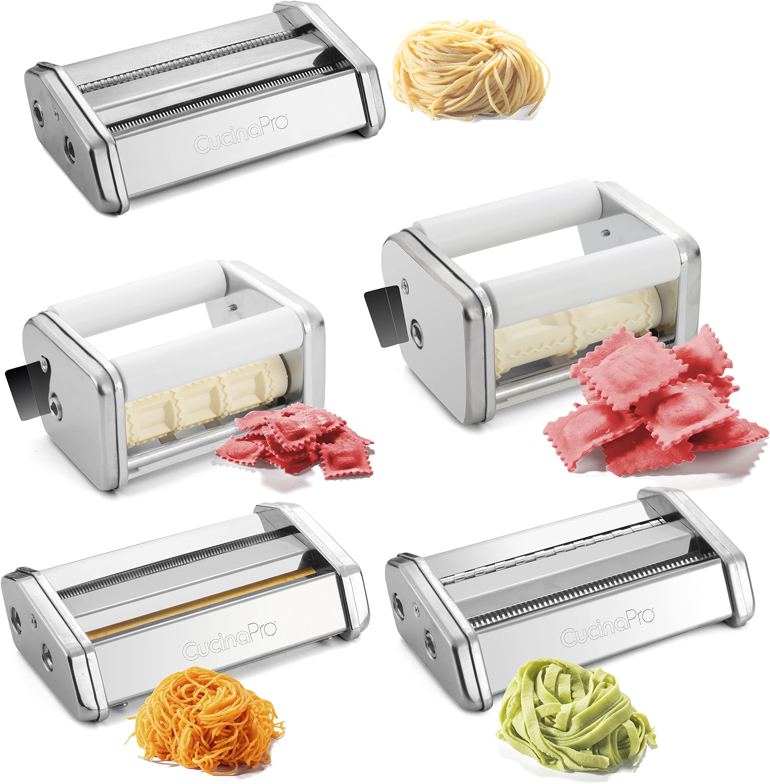 Amazon.com: Ultimate Pasta Machine Attachment Set- Five (5) Different ...