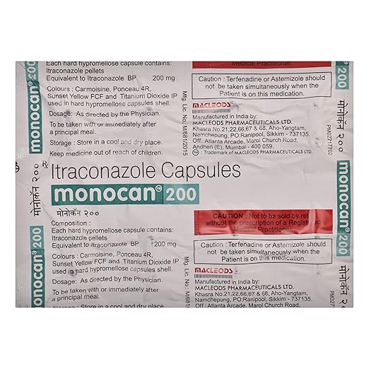 Monocan 200 - Strip of 8 Capsules : Amazon.in: Health & Personal Care