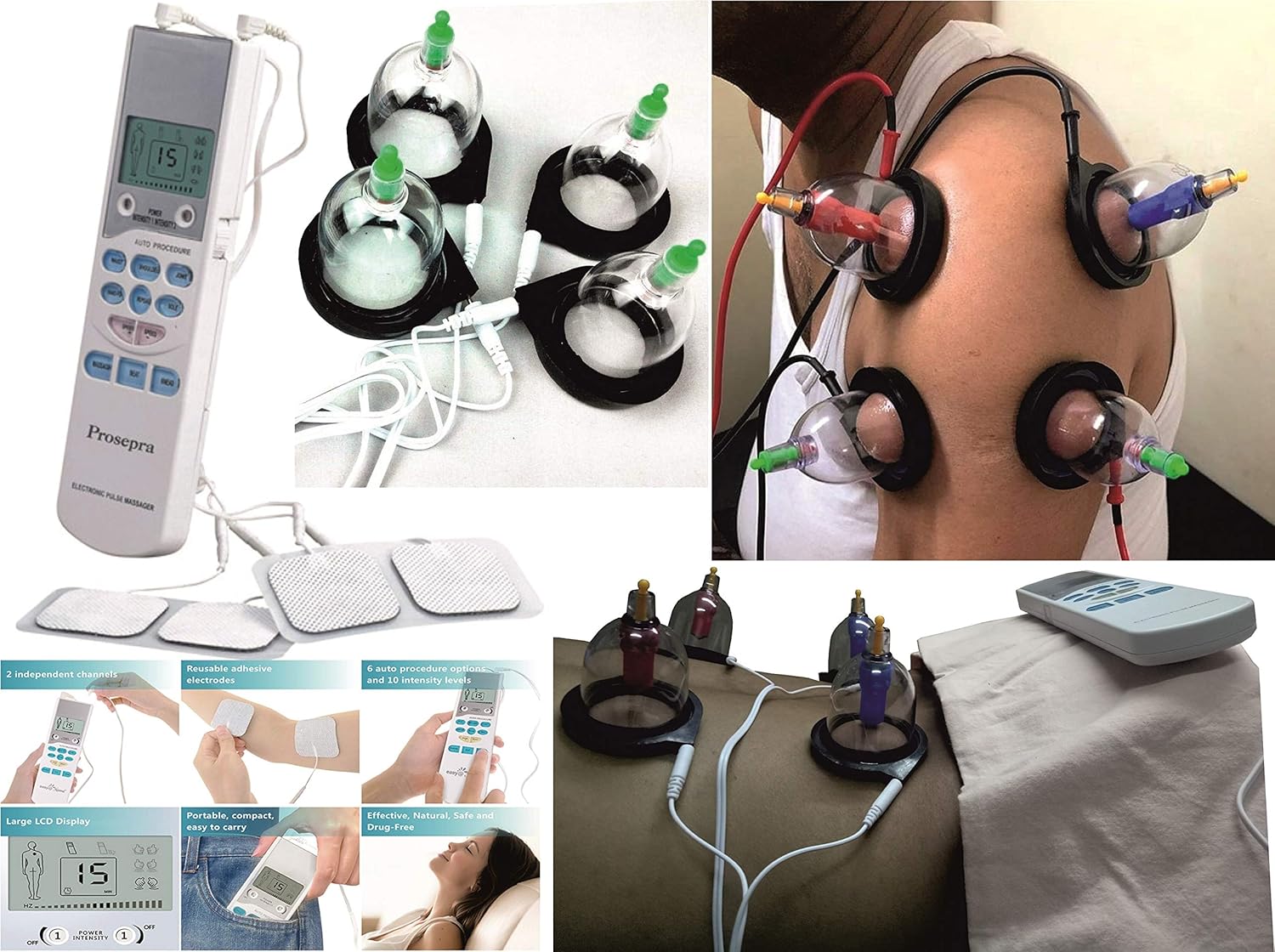NEW Electric Tens with cupping tens Machine : Amazon.in: Health ...