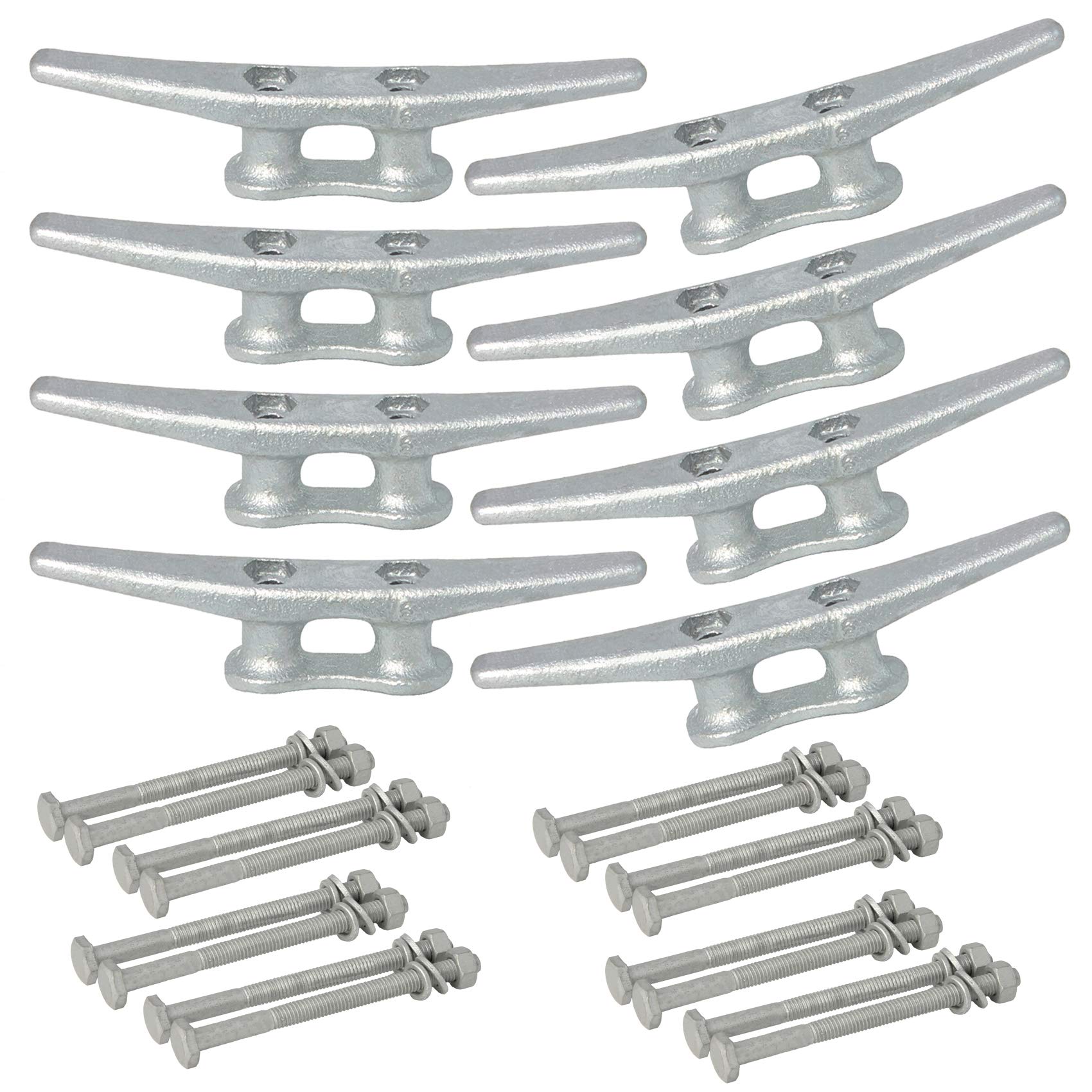 Snapklik.com : VEITHI Dock Cleats 6 Inch 8 Pack - Hot Dipped Galvanized ...