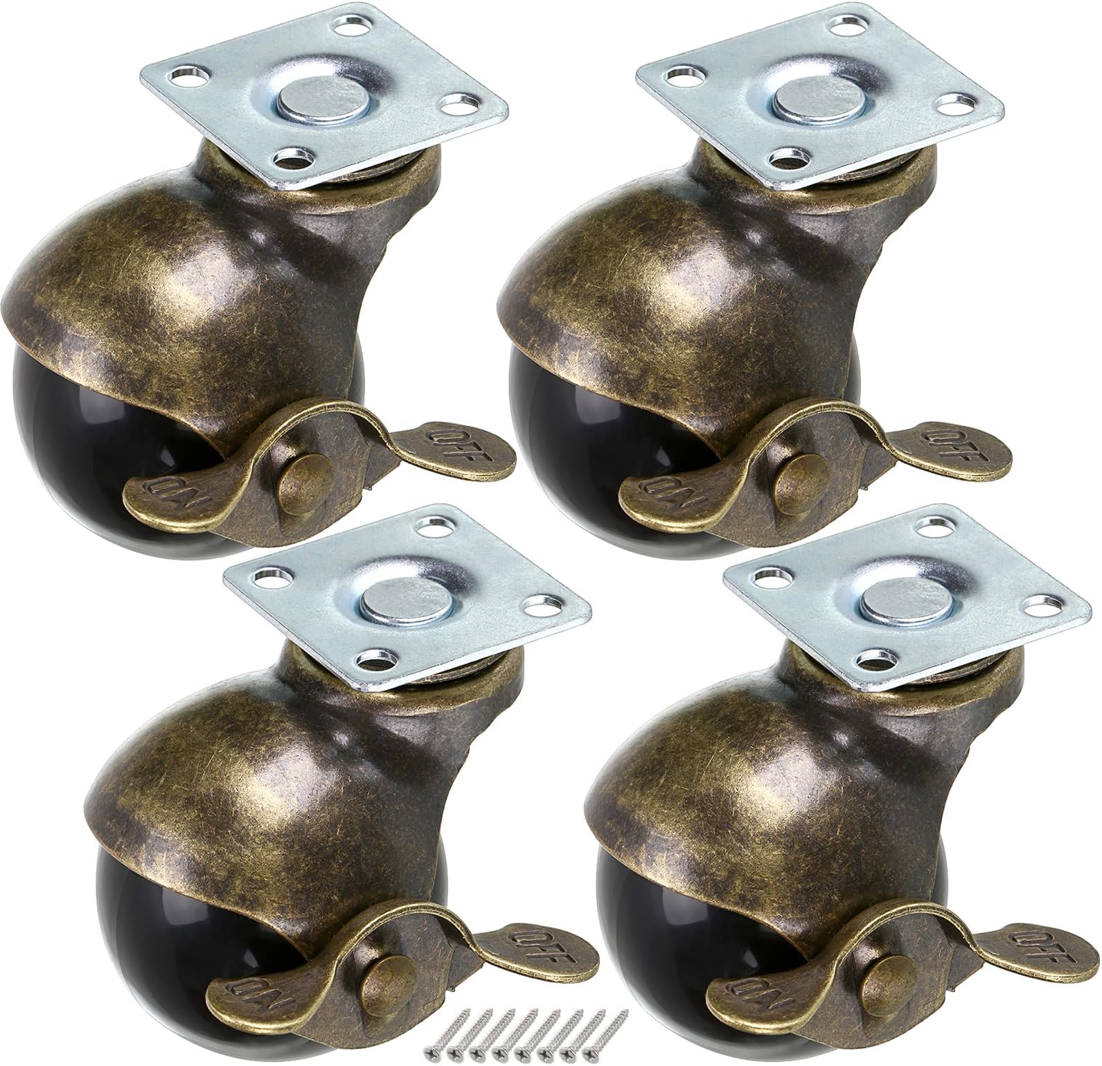 Amazon.com: SWET [1.5 Inch] Ball Caster Wheel for Furniture [Set of 4 ...