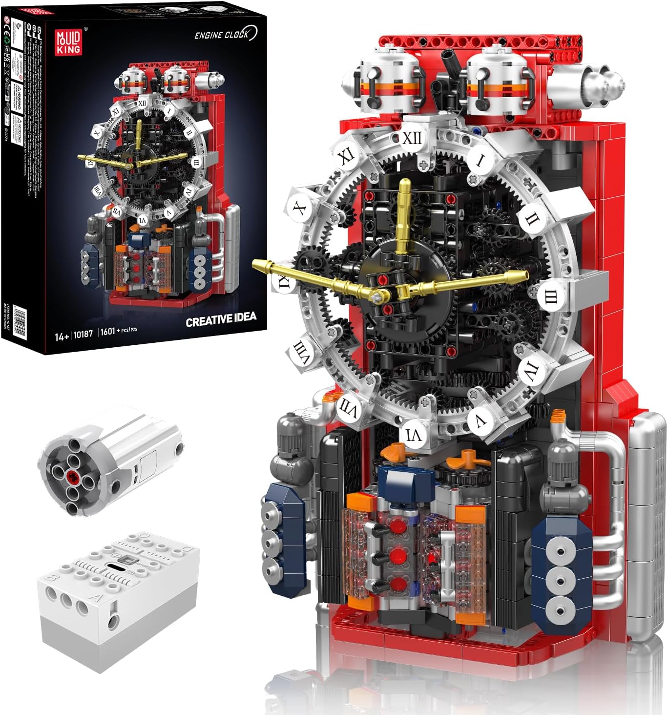 Amazon.com: Mould King 10187 Cyberpunk Clock Building Blocks Kit ...