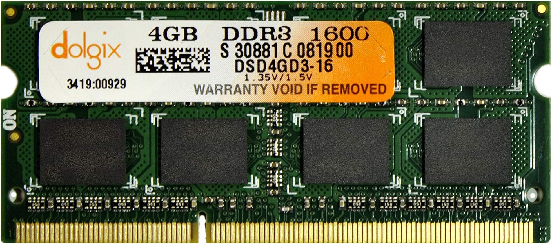 NVTEK 8GB (1X8GB) DDR3 1600MHZ PC3-12800 SODIMM 2Rx8 1.35V 204-PIN Non ...