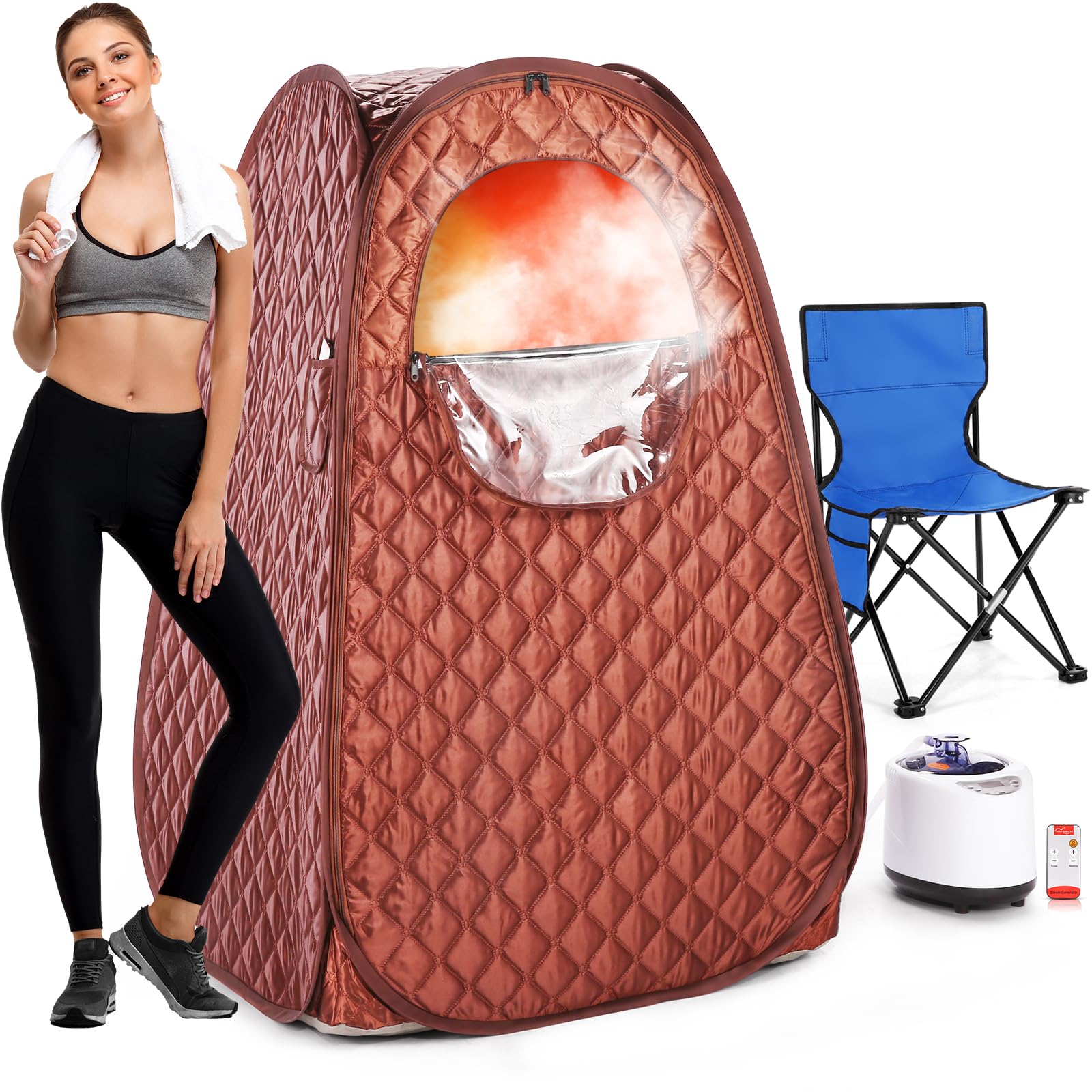 Snapklik.com : Portable Sauna For Home Full Body Personal Sauna Steam ...