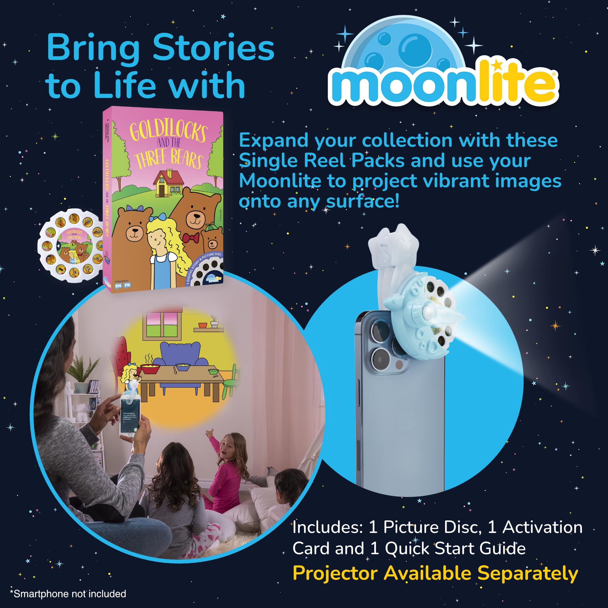 Snapklik.com : Moonlite Storybook Reels For Flashlight Projector
