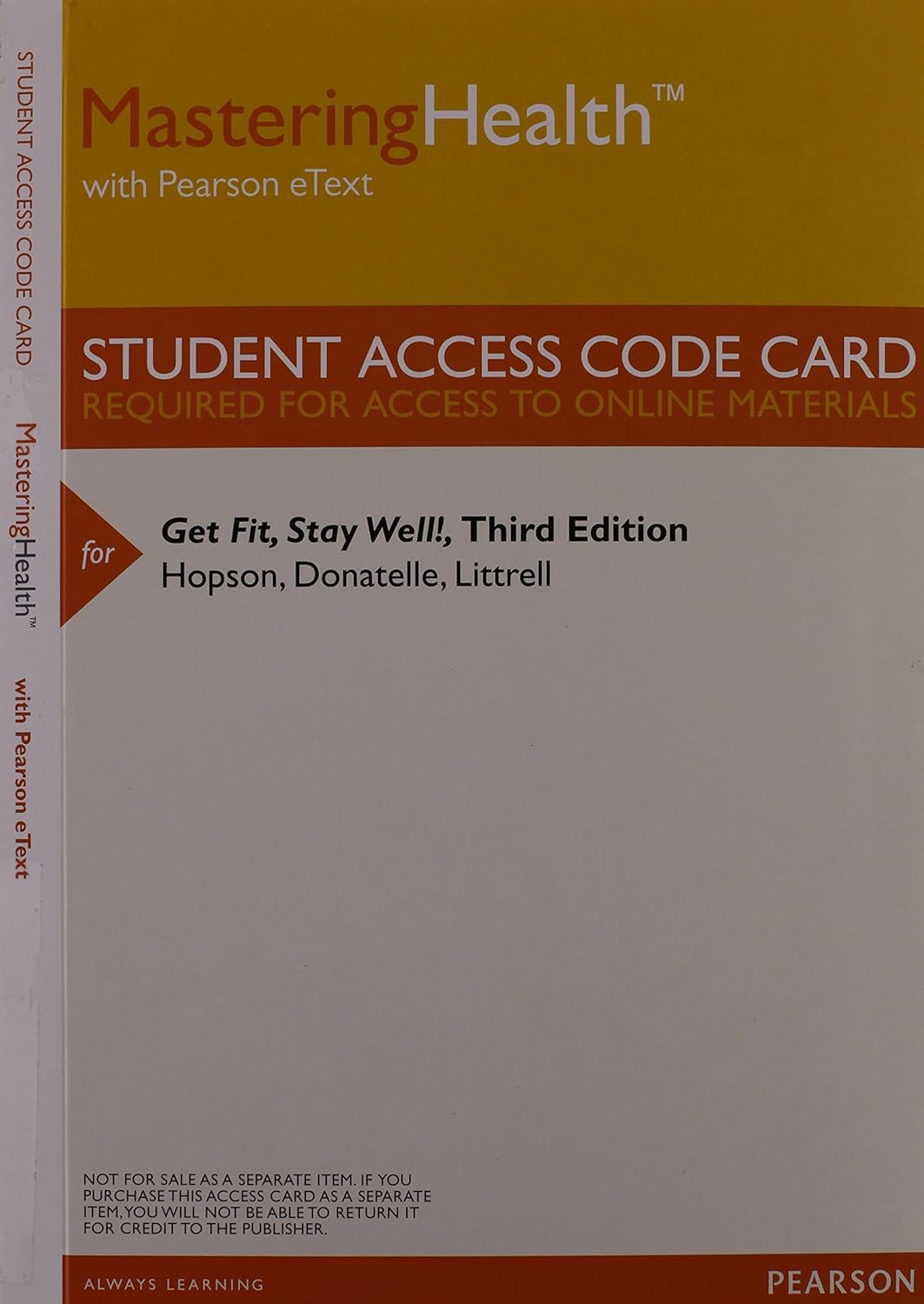 Mastering Health with Pearson eText - ValuePack Access Card - for Get ...