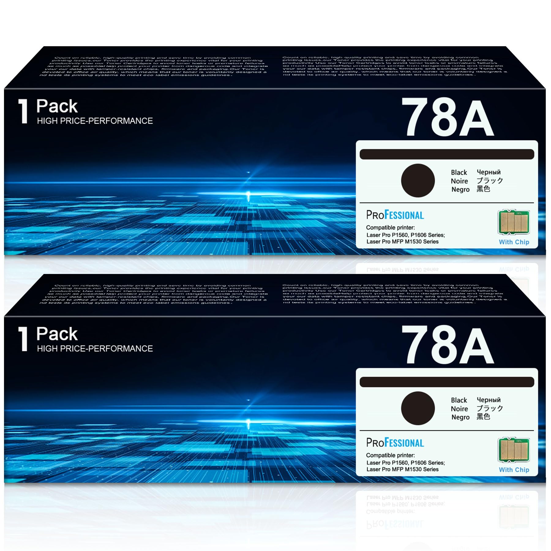 Amazon.com: 78A Black Toner Cartridge 2-Pack | Replacement for HP 78A ...