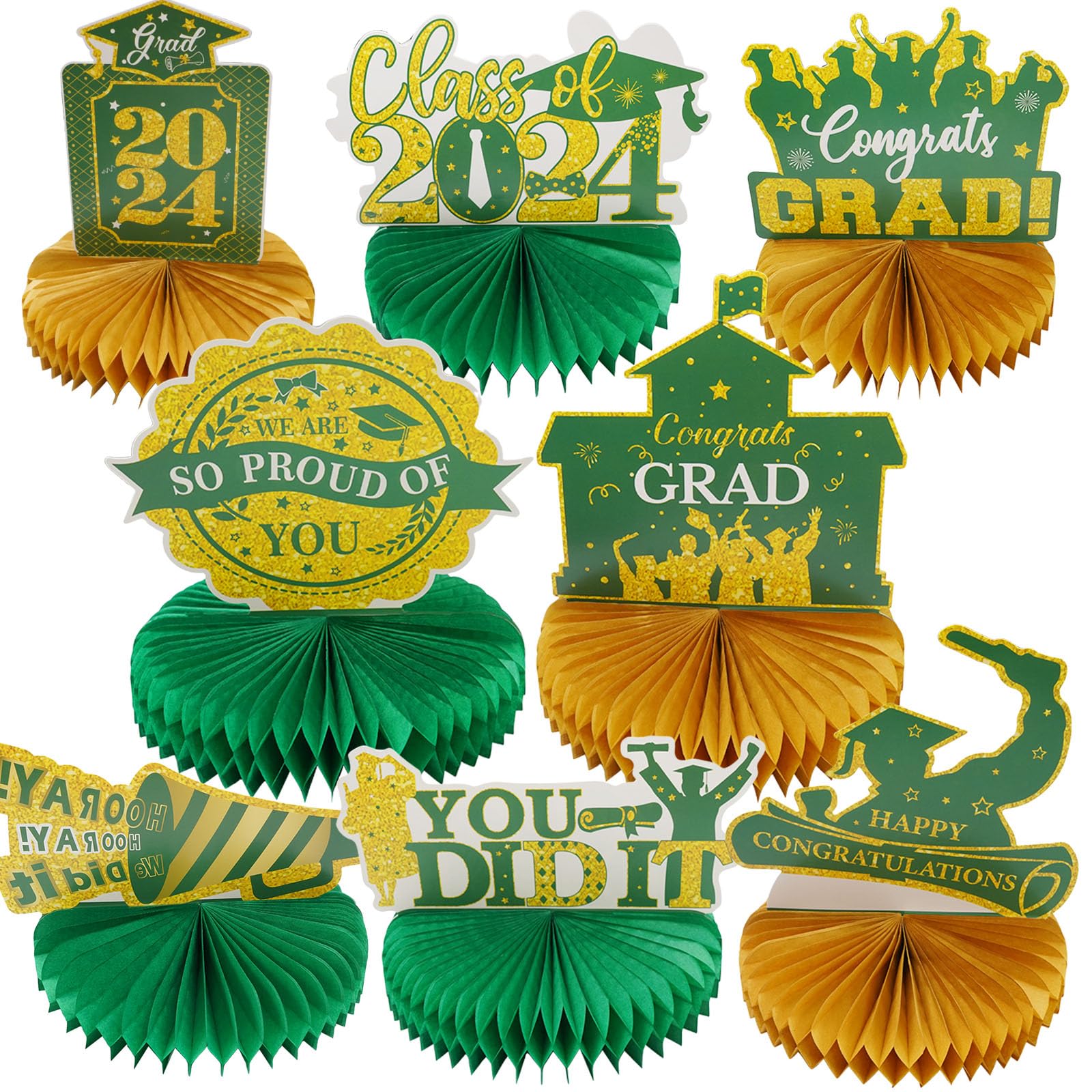 Amazon.com: Graduation Party Decorations Class of 2024 8PCS,Congrats ...