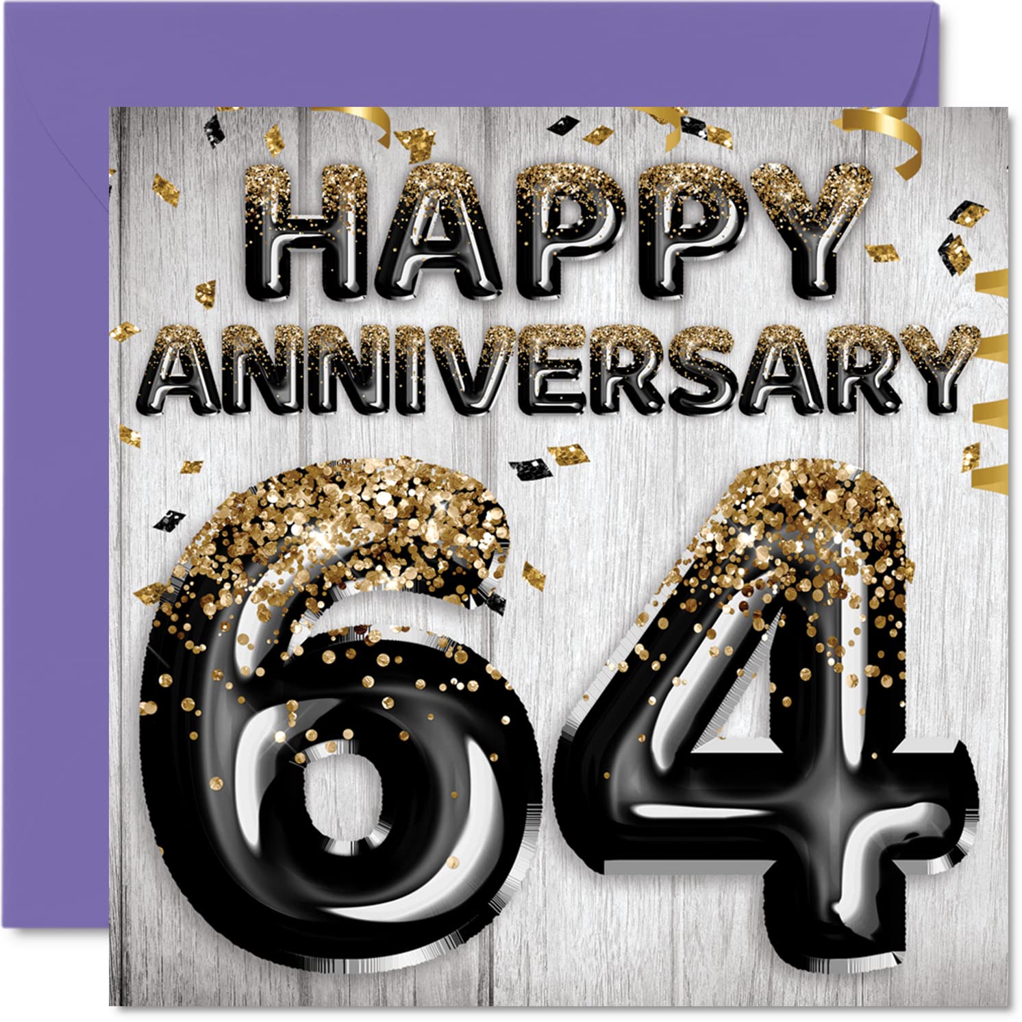 Awesome 64th Anniversary Card for Husband Boyfriend Wife Girlfriend ...