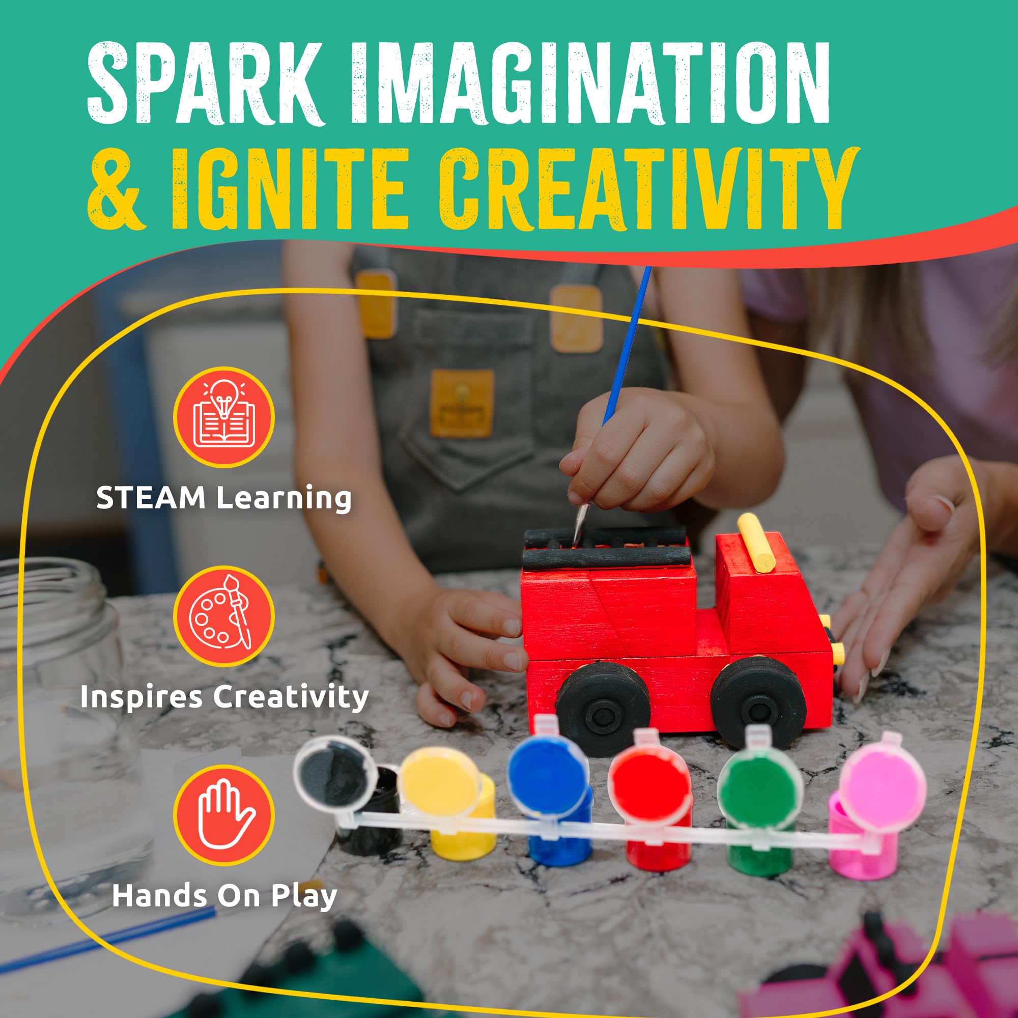 Snapklik.com : SparkJump DIY Wood Building Kits, STEM Woodworking Kit ...