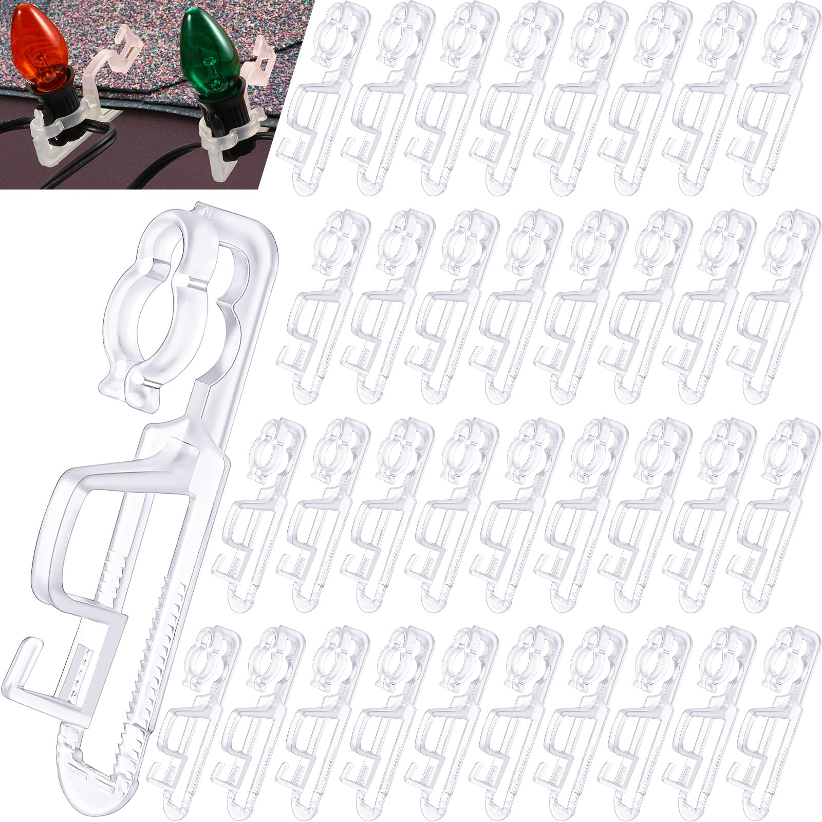 Amazon.com: Yulejo Christmas Light Clips Gutter Hooks for Gutters and ...