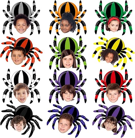 Amazon.com: Kosiz 60 Pcs Spider Decorations for Classroom Spider Paper ...