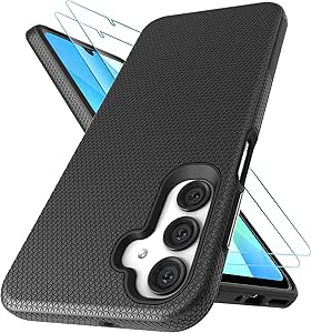 Case Collection for Samsung A16 Phone Case and 2X Screen Protector, Dual Layer Shockproof Drop ...