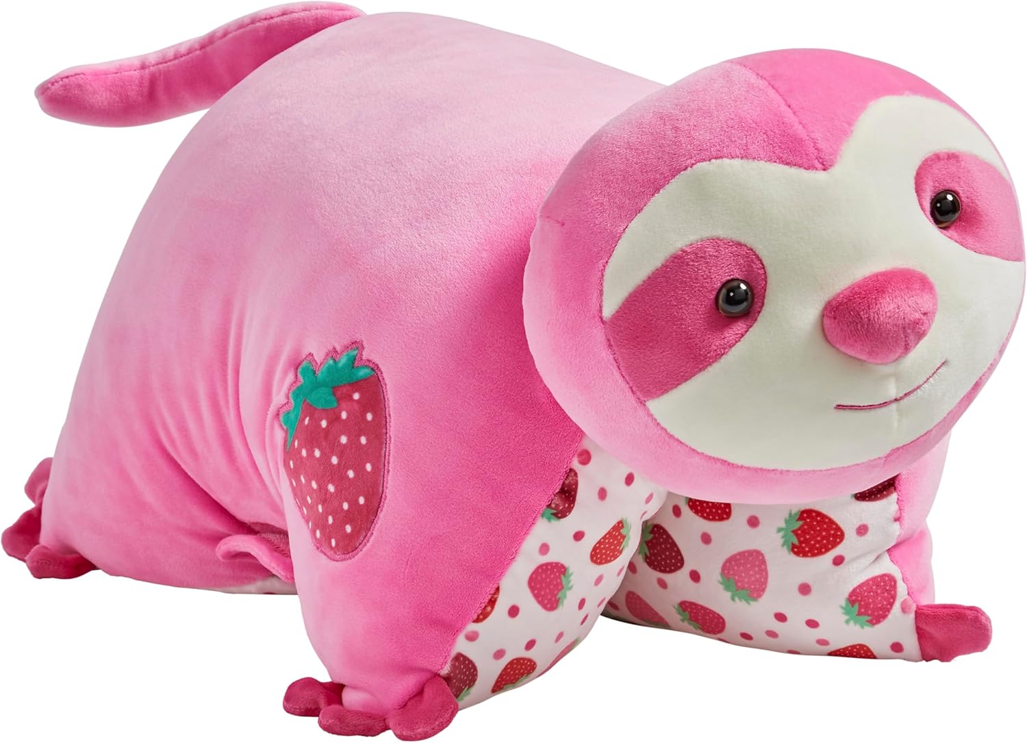Amazon.com: Pillow Pets - Sweet Scented Strawberry Sloth Puff - Stuffed ...