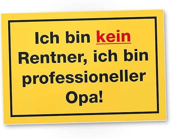 Amazon.de: DankeDir! Professioneller Opa - 30 x 20 cm Schild - Männer ...