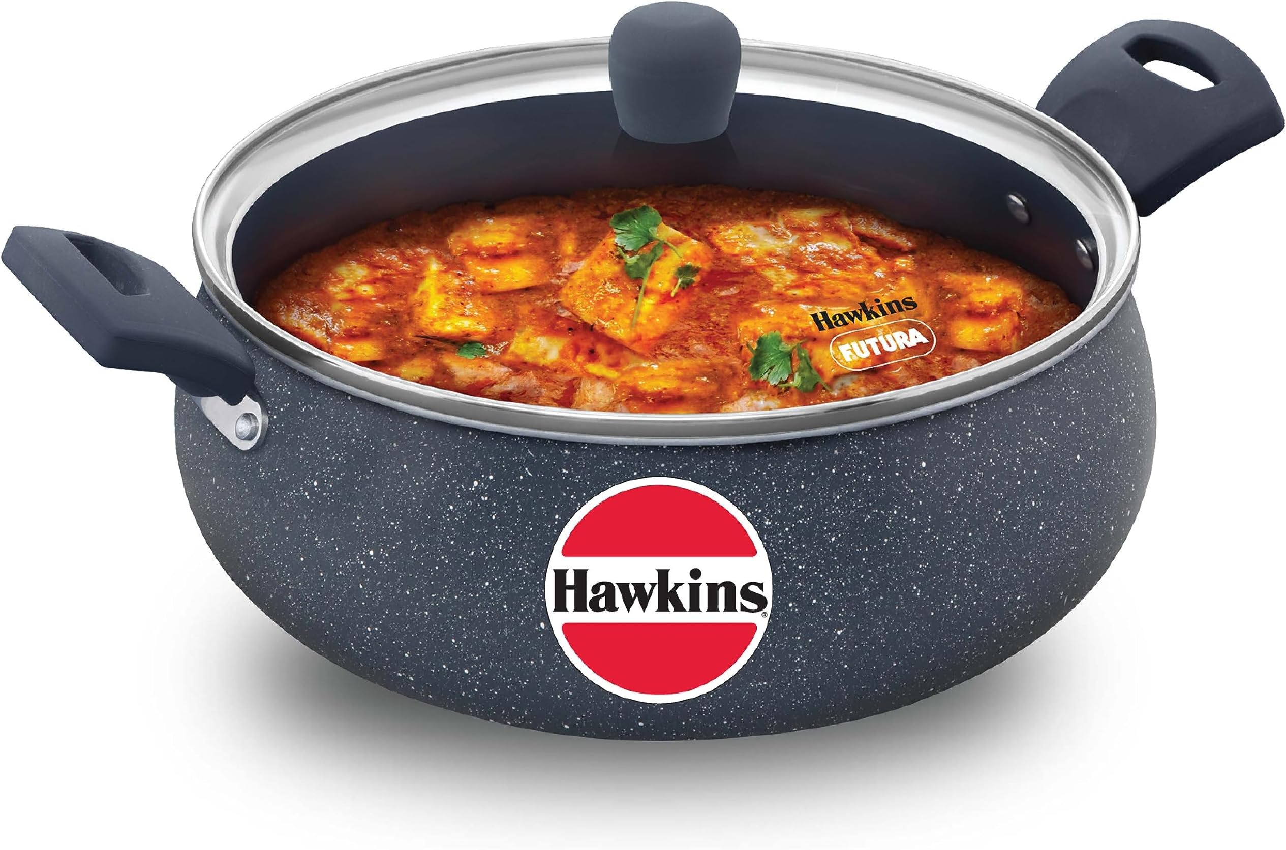 Amazon.com: Hawkins Ceramic Nonstick Handi, 5 Litre, Induction Biryani ...