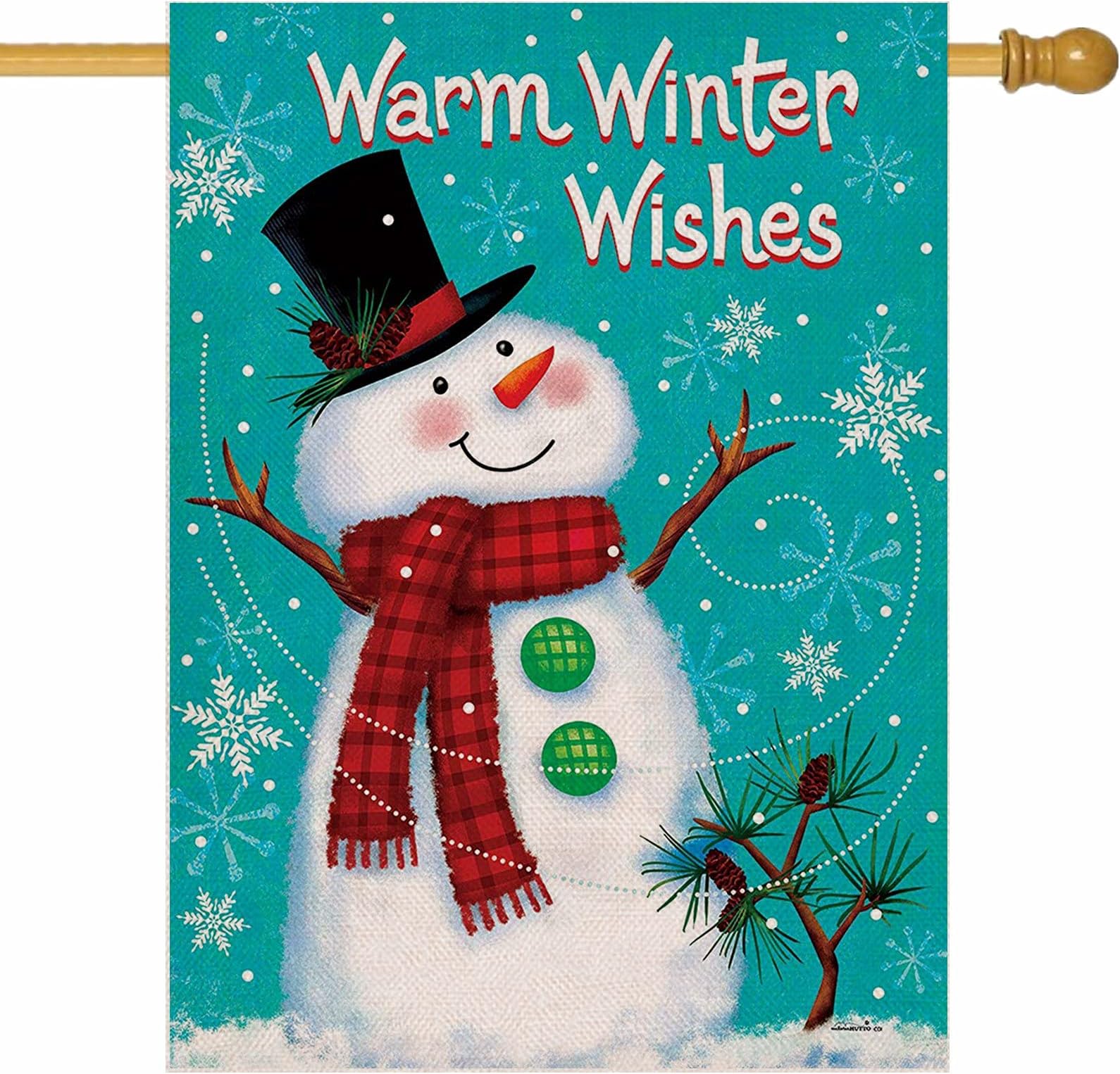 Amazon.com : Flagmax Winter Flags,Winter Garden Flags Winter Christmas ...