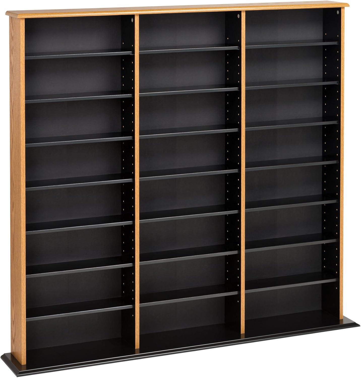 Amazon.com: Prepac Triple Width Wall Storage Cabinet, Oak and Black ...