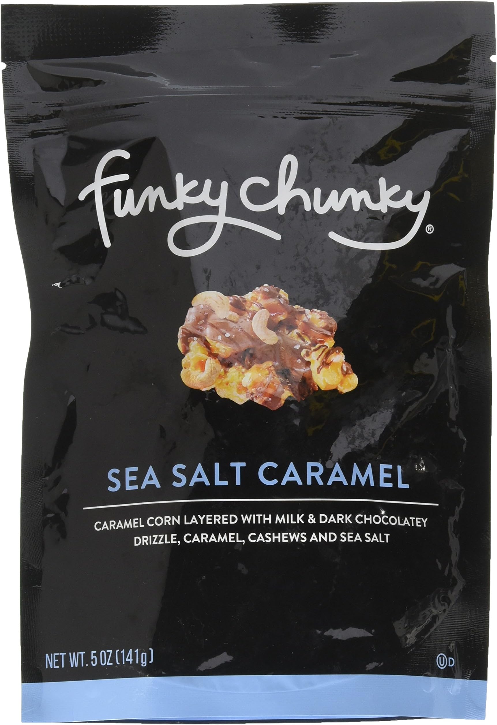 Amazon.com: Funky Chunky Sea Salt Caramel Popcorn - Large Bag, 5 ounces