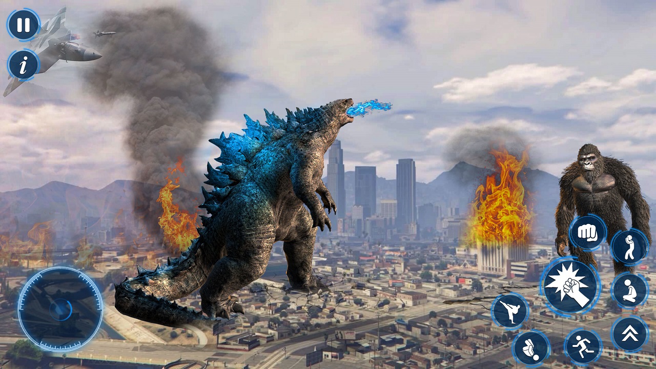 Kaiju Godzilla Kong Monster Open World City Attack Gangster Games 2024 ...