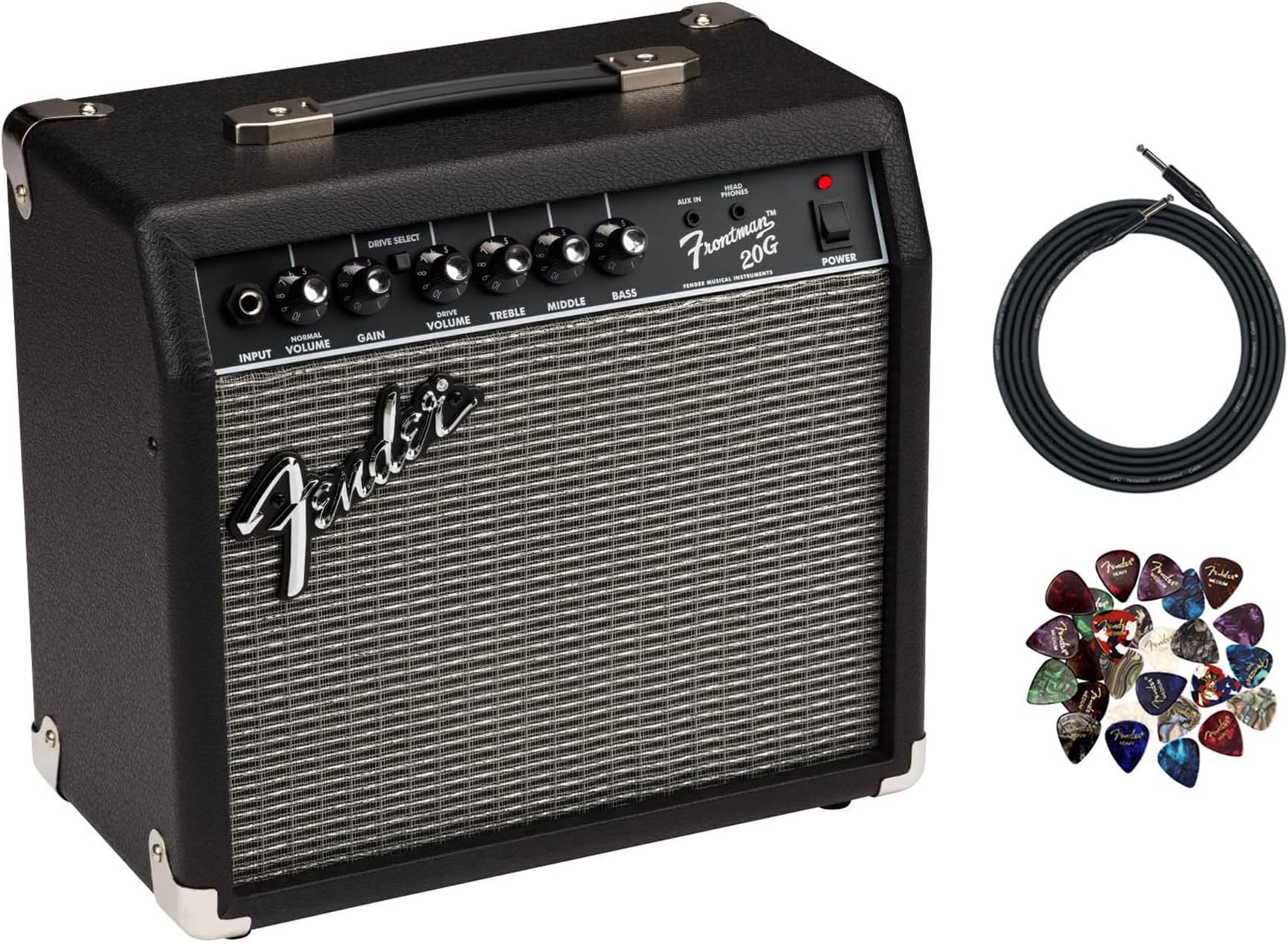 Amazon.com: Fender Frontman 10-watt Combo Essentials Bundle : Musical ...