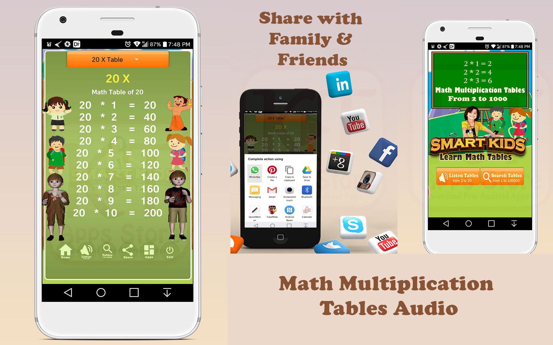 Math Multiplication Tables Audio - App on Amazon Appstore