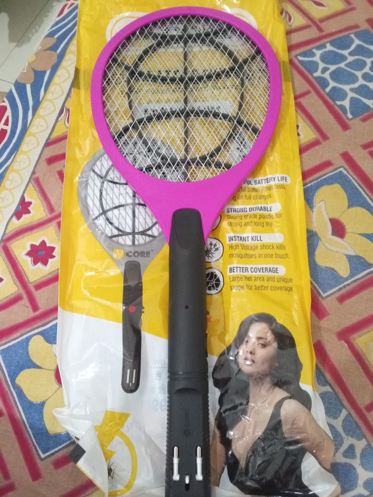 AICORE Mosquito Racquet Ai-501Rechargeable Insect Killer Multicolor ...