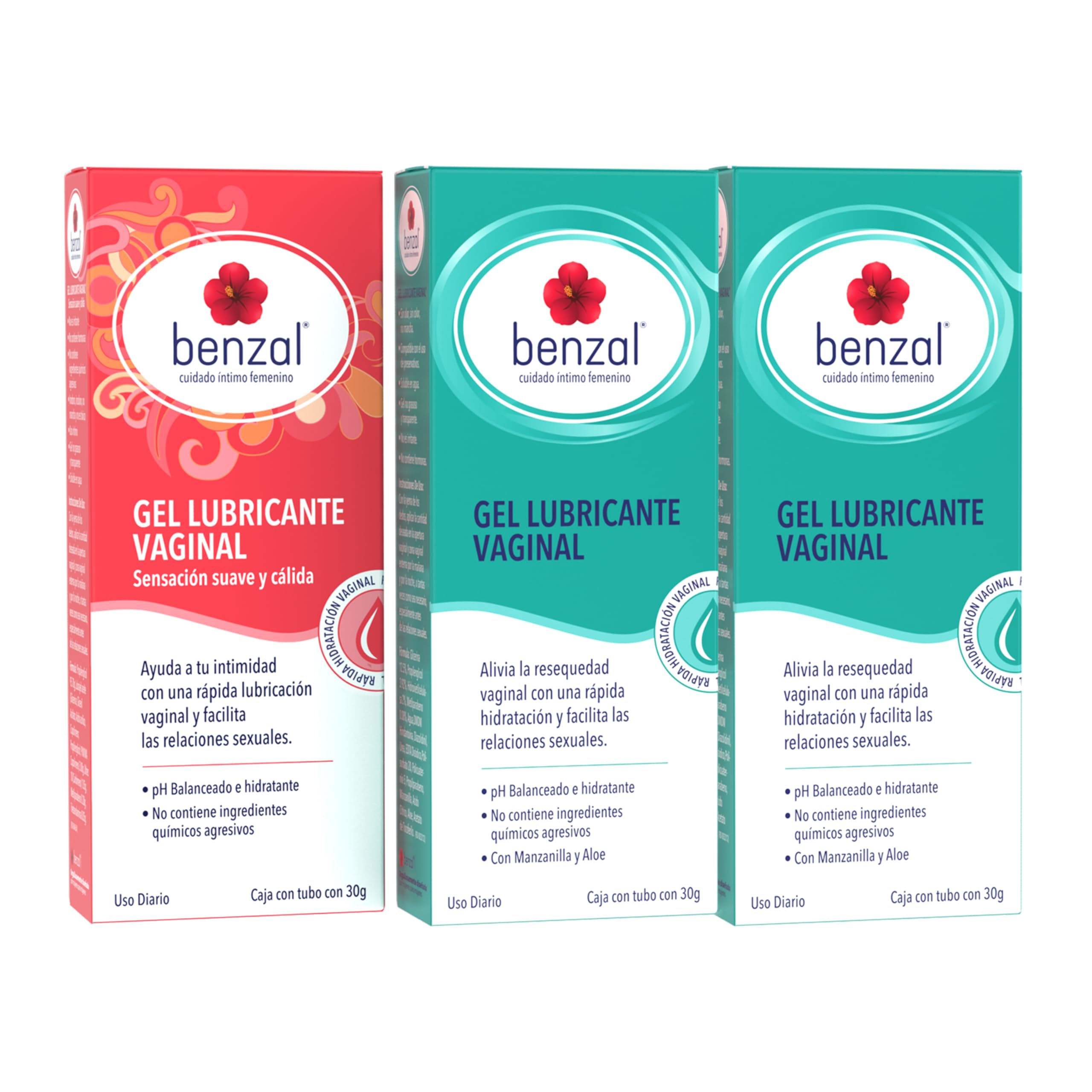 Benzal Kit Lubricante Sexuales Base Agua, Gel Lubricante Vaginal 2 ...