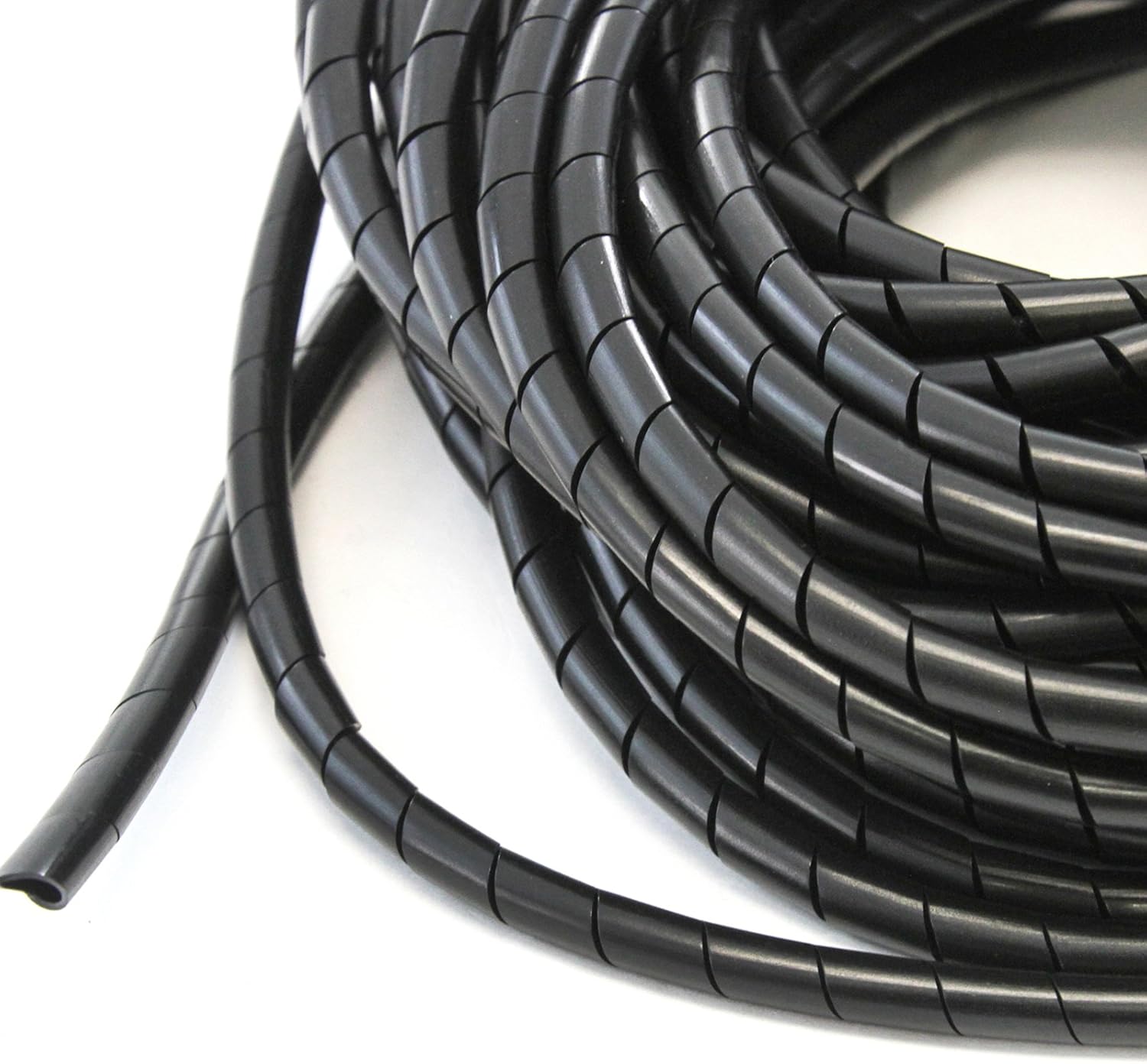 Amazon.com: 333FT PE 1/2 Inches (12 mm) Black Polyethylene Spiral Wire ...