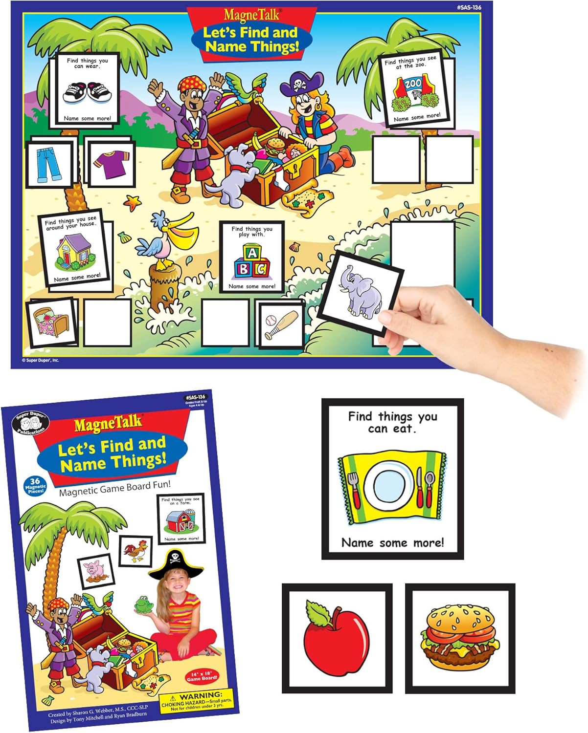 Amazon.com: Super Duper Publications | Magnetic Let's Find and Name ...