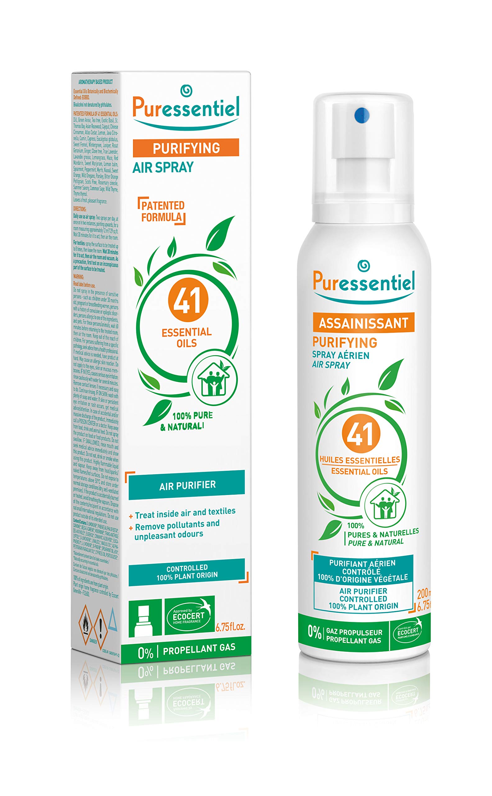 Puressentiel - Purifying Air Spray with 41 Essential Oils - For home ...