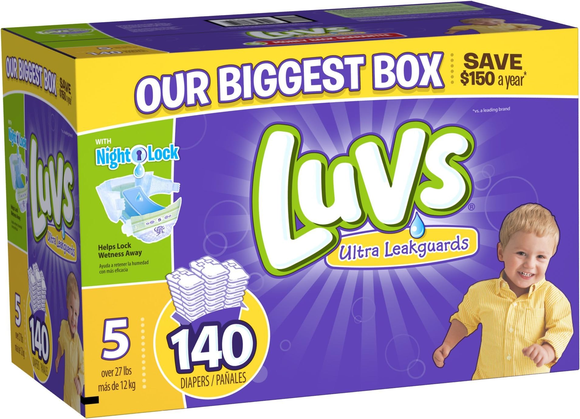 Amazon.com: Luvs Diapers Size 5 66 Count : Baby