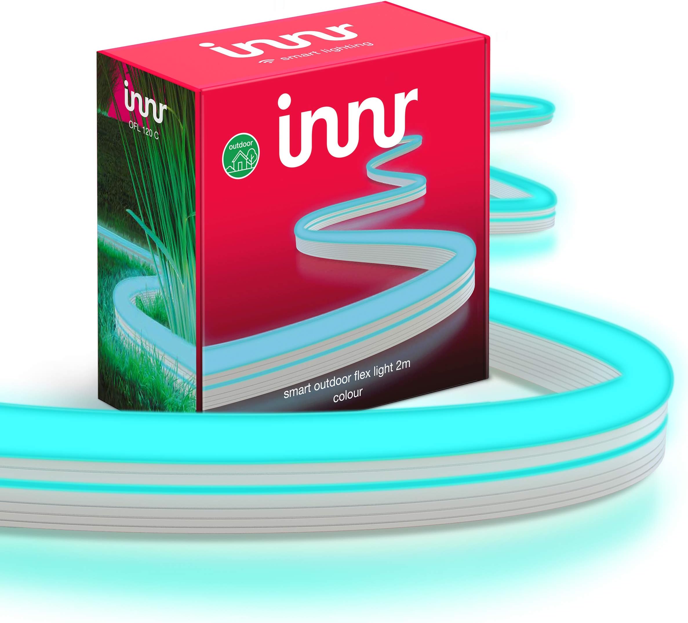 Innr Outdoor Flex Light Colour, 2m RGBW Smart LED Strip, Works with ...