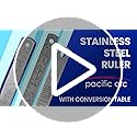 Amazon.com: Pacific Arc 36 Inch Stainless Steel Ruler with Inch/Metric ...