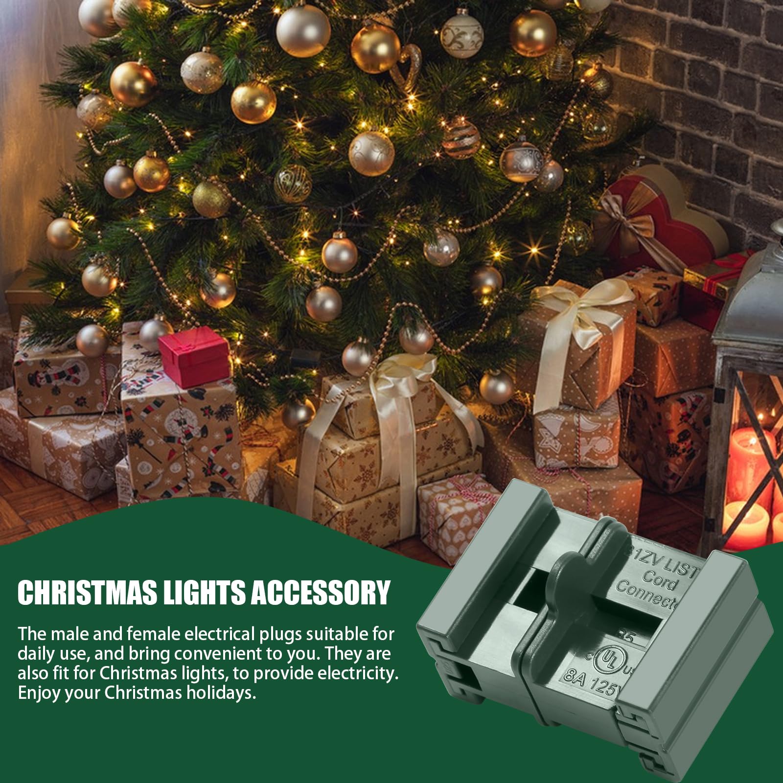 Fused Male Plug For Christmas Lights Kurt Adler 12ft Extension Cord W