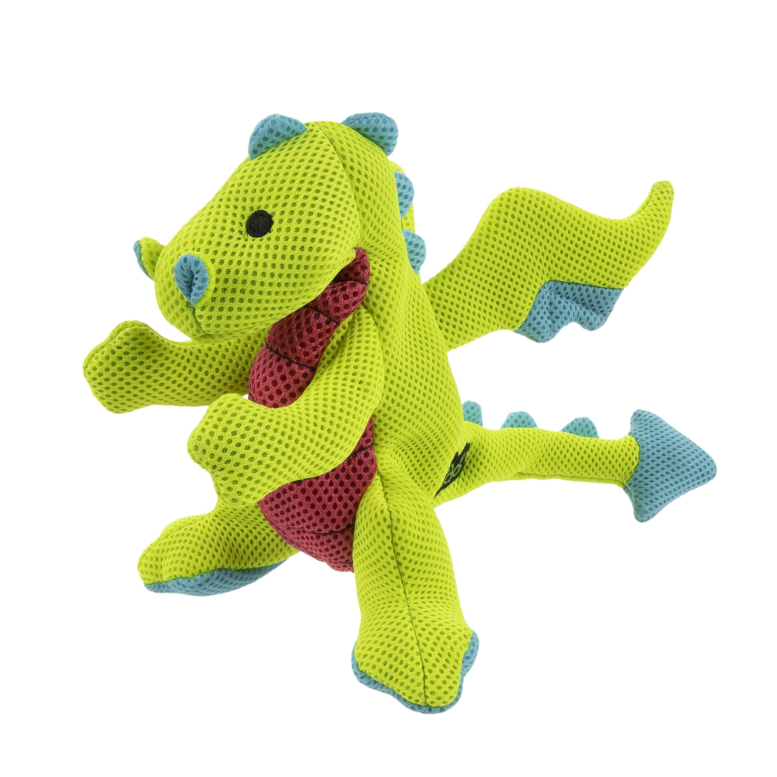 Snapklik.com : goDog Mesh Dragons Squeaky Plush Dog Toy
