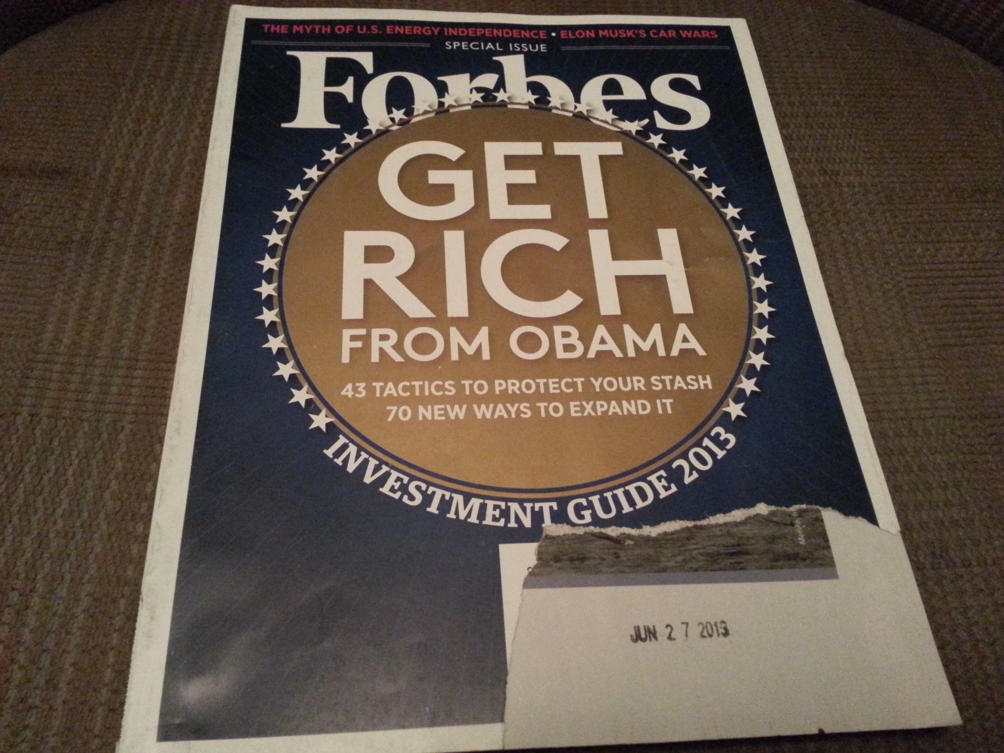Forbes Magazine Cover 2012