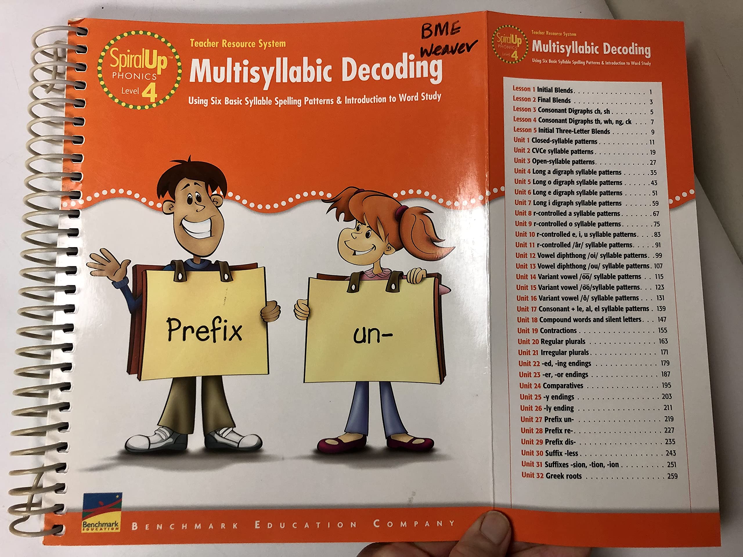 Buy Multisyllabic Decoding, Using Six Basic Syllable Spelling Patterns ...