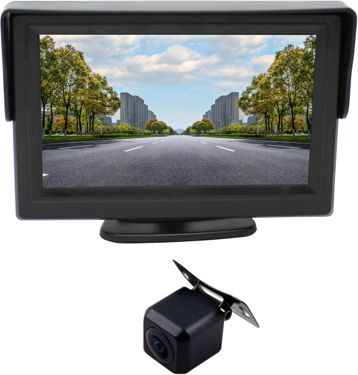 Wireless Reversing Reverse Camera for Car Rearview Cam Kit Elinz 4.3 ...