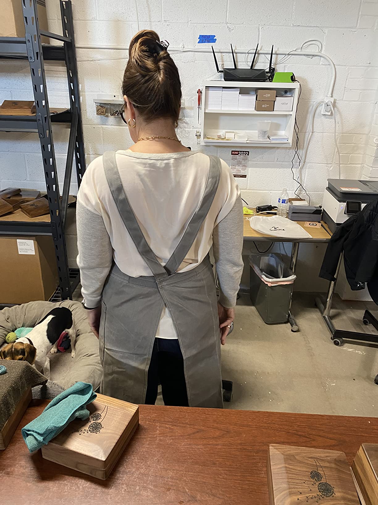 Amazon.com: K Inspired Split Leg Pottery Apron Potter's - Waxed Canvas ...