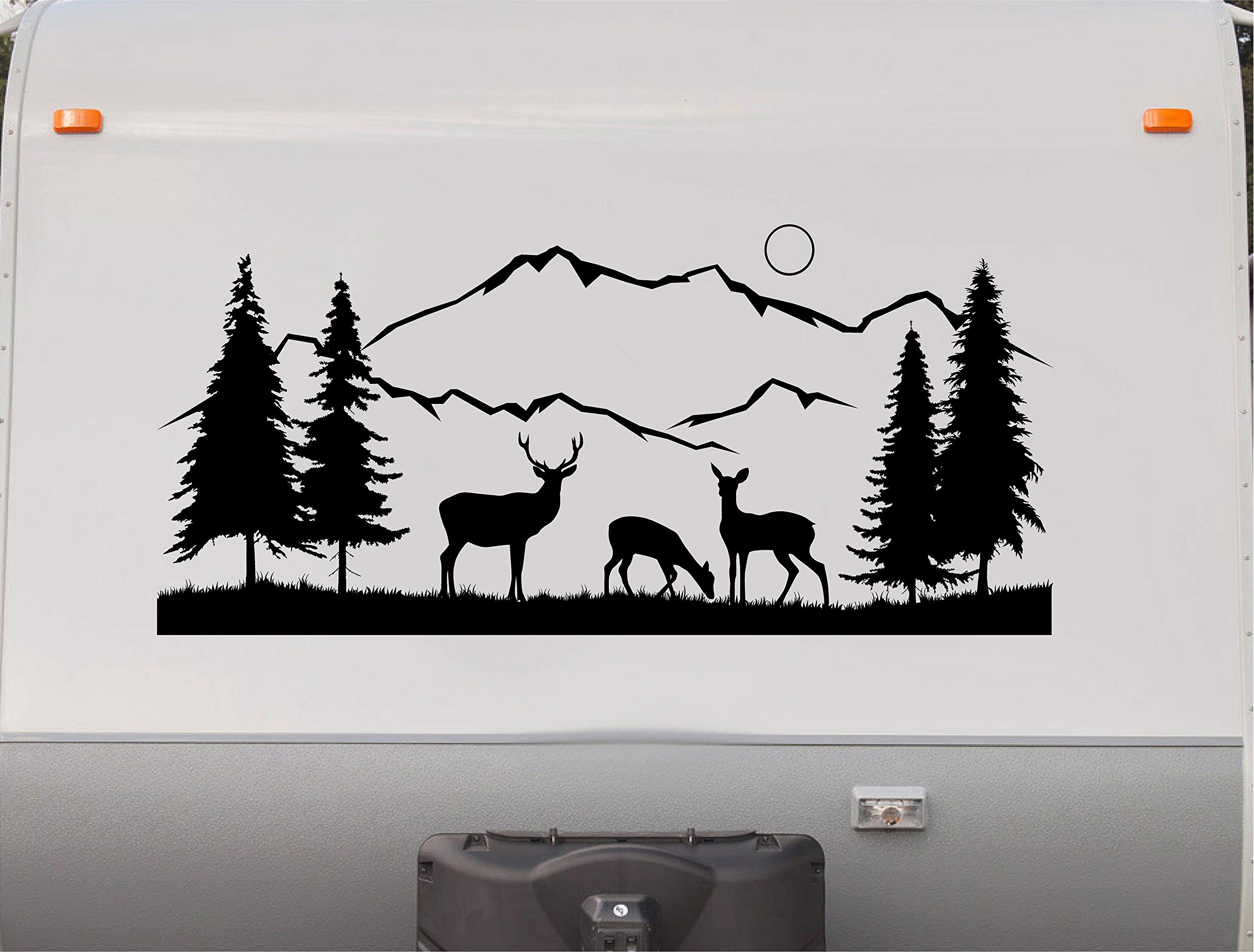 Amazon.com: Replacement Camper RV Decals Deer Family Trailer Cruiser ...