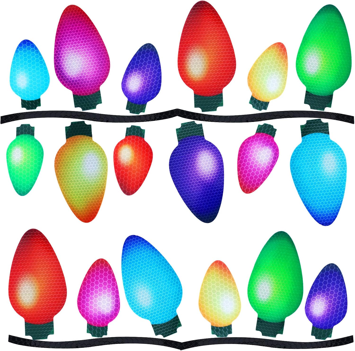 Amazon 40 Pieces Christmas Car Magnets Lights Stickers Reflective amazon-40-pieces-christmas-car-magnets-lights-stickers-reflective