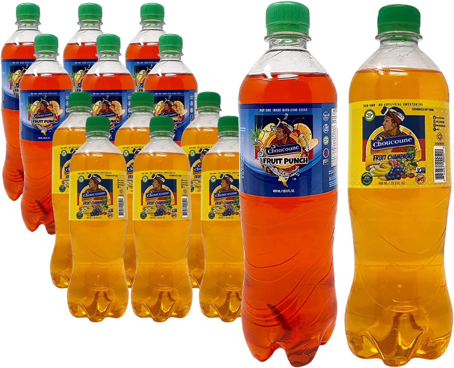 Amazon.com : Cola Couronne Fruit Champagne Tropical Flavor - 4 bottles ...