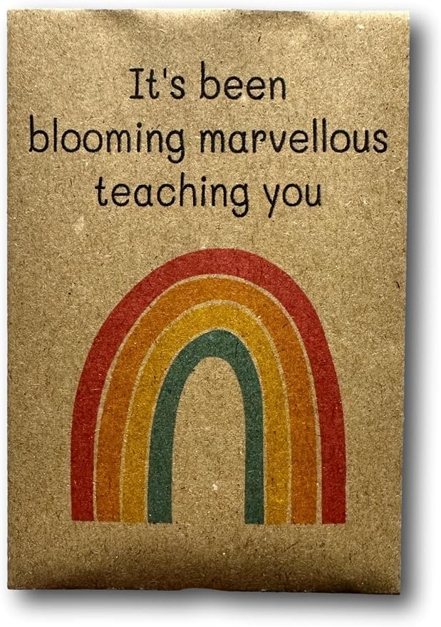 10 x Teacher to Student Seed Gifts Packets, Unpersonalised, Wildflower ...