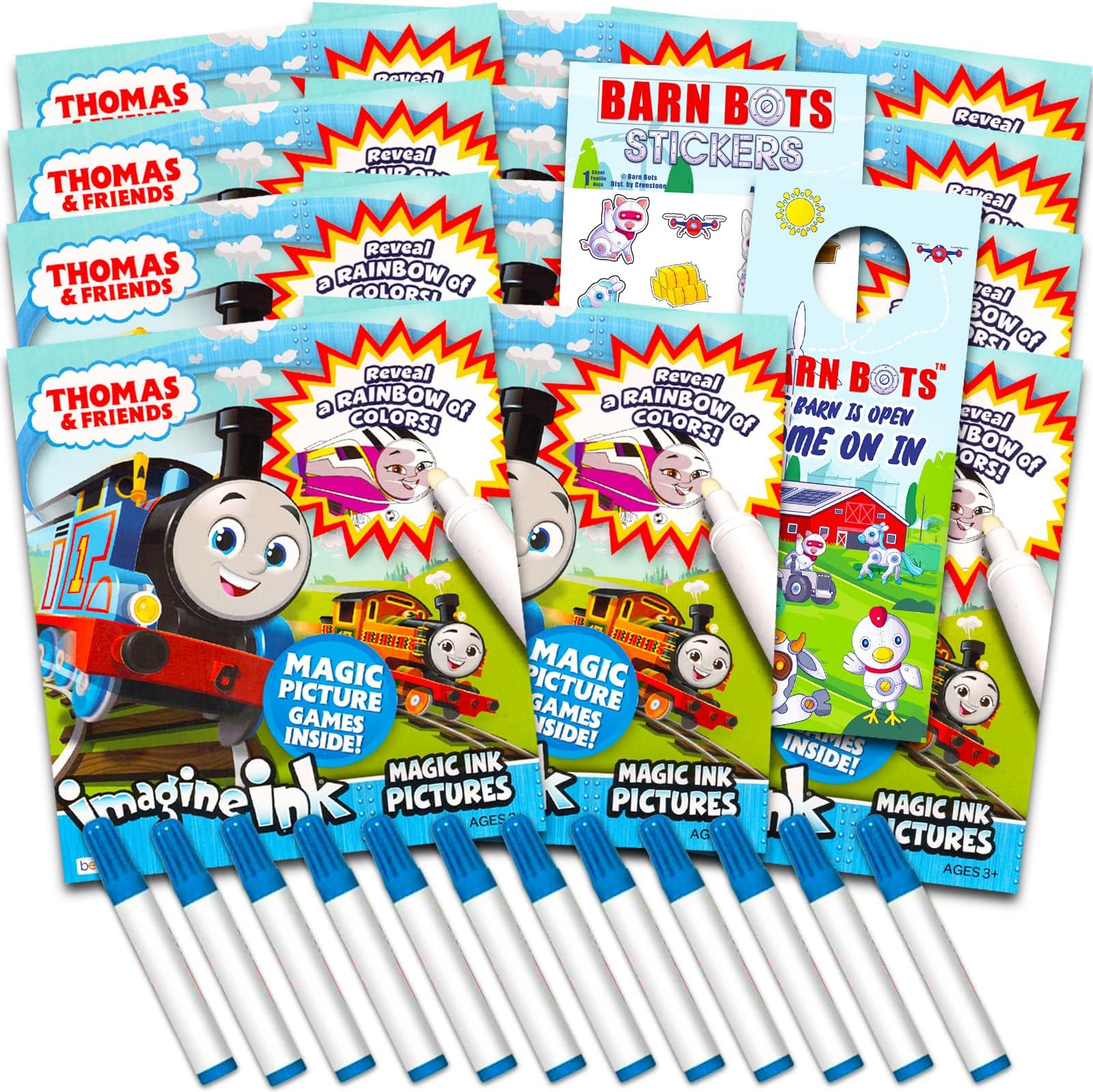 Amazon.com: Thomas the Train Imagine Ink Coloring Book Set for Kids ...