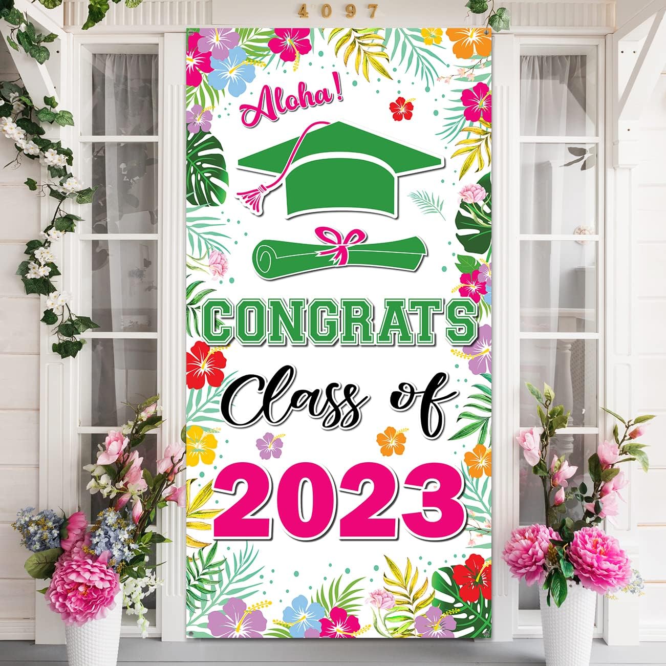 Amazon.com: Aloha Graduation Decorations Class of 2023 Door Sign ...