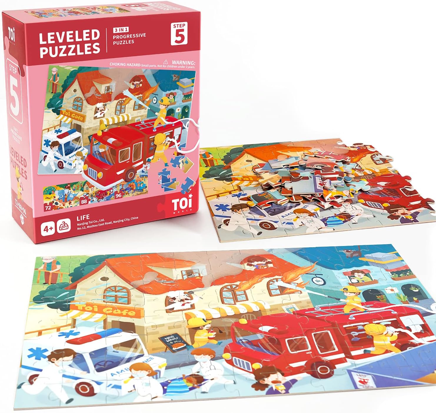 TOI Leveled Puzzles for Kids Aged 4 and Up, Toddler Puzzle Preschool ...