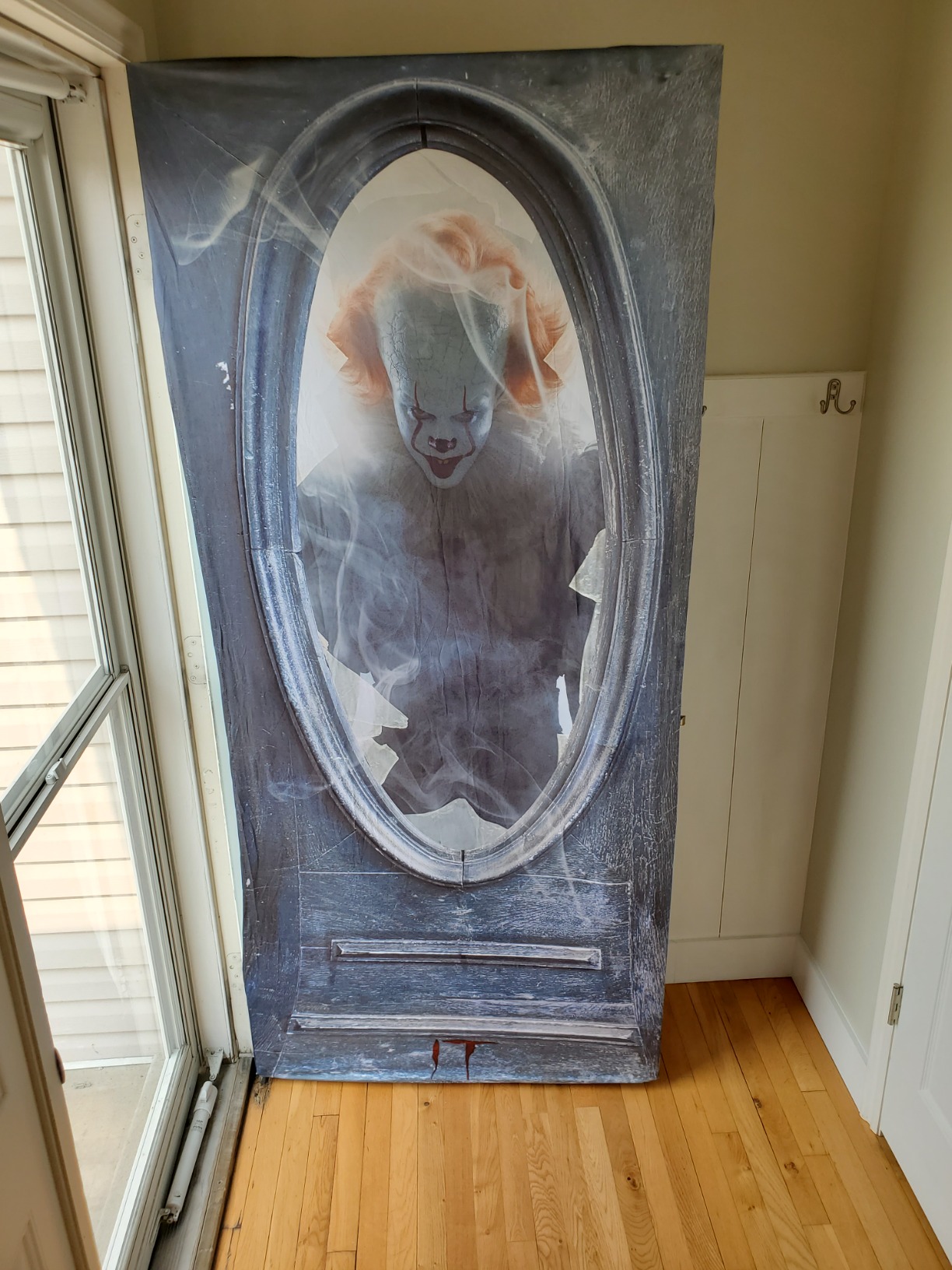 $7/mo - Finance Spirit Halloween It Pennywise Door Cover | Officially ...